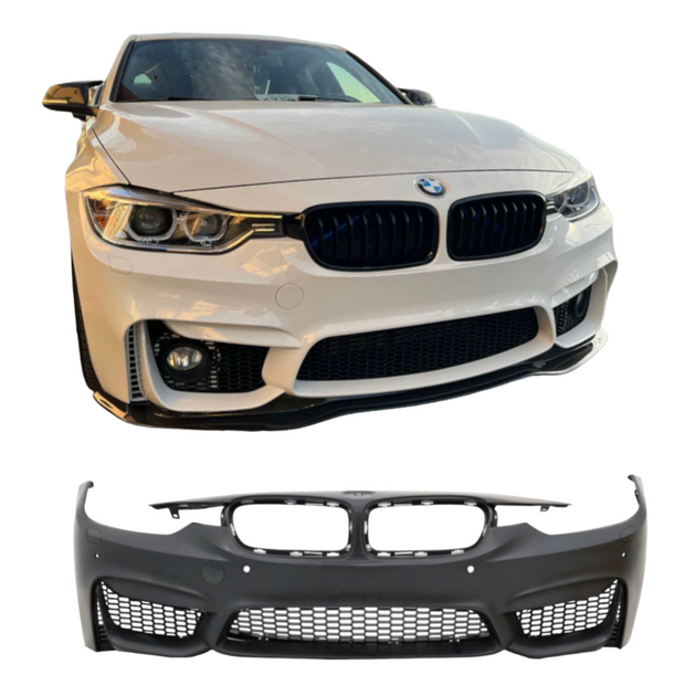 Front Bumper With Mesh Grilles PP Lip - Fits BMW F30 F31 3 Series - AB ...