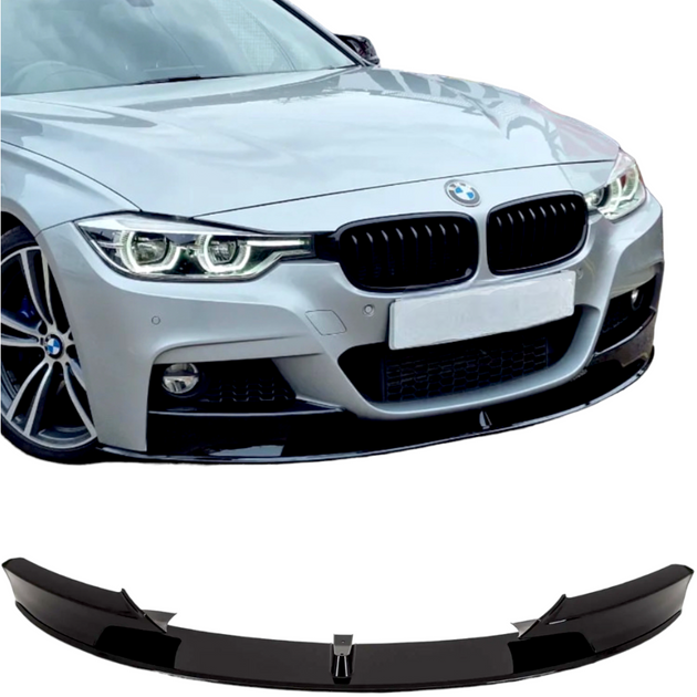 STM Edition BMW F30 Splitter Lip F31 3 Series - Gloss Black with Canar ...
