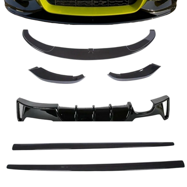 Full Body Kit - Fits BMW 4 Series F32 F33 F36 - ABS - Gloss Black | STM ...