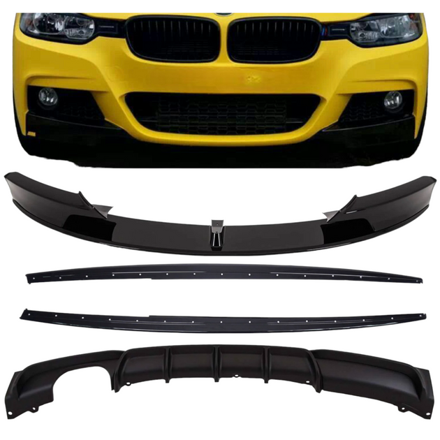 Full Body Kit- Fits BMW F30 F31 3 Series - ABS - Matte Black. | STM STYLING