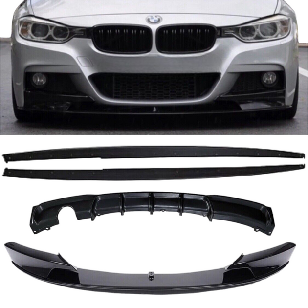 Full Body Kit - Fits BMW F31 3 Series - Single Exit 0— -Gloss Black ...