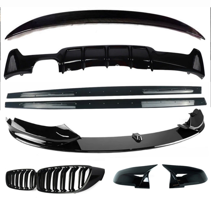 Full Body Kit - Fits BMW F32 F33 F36 4 Series - Gloss Black | STM STYLING