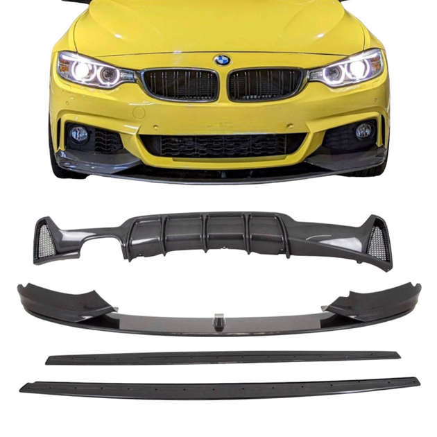 Full Body Kit - Fits BMW F33 4 Series - Twin Exit - Carbon Look | STM ...