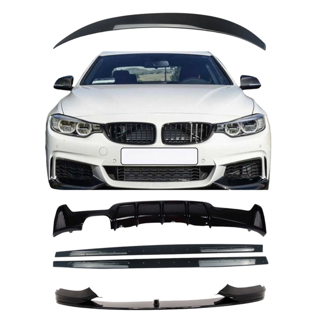 Full Body Kit- Fits BMW F36 4 Series - ABS - Gloss Black | STM STYLING