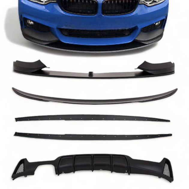 Full Body Kit - Twin Exit - Fits BMW F33 4 Series - Quad Exit - Matte ...