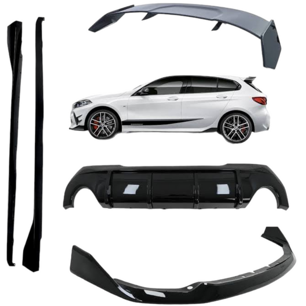 Full Body Kit- M Sport - Fits BMW F40 1 Series - ABS - Gloss Black ...