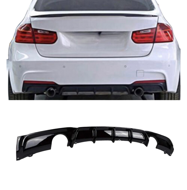 Rear Diffuser - Dual Exit - Fits BMW F30 F31 3 Series - M Sport - Matt ...