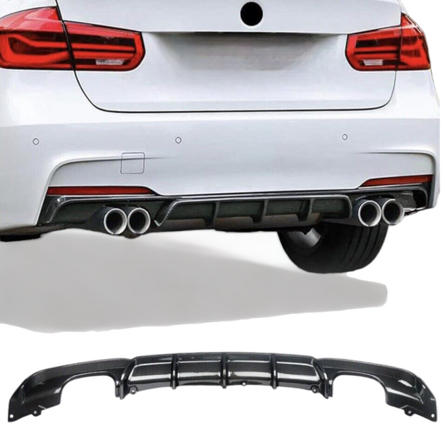 Rear Diffuser - Quad Exit - Fits BMW F30 F31 3 Series - M Sport - Carb ...
