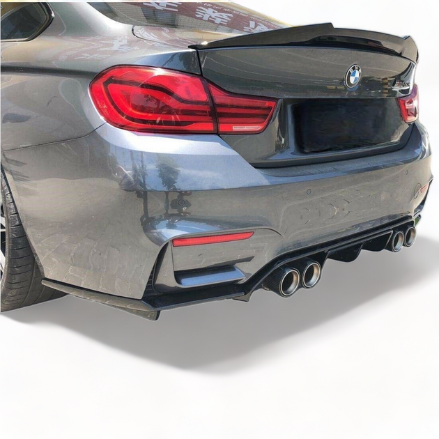 Rear Diffuser - Fits BMW F80 F82 F83 M3 M4 - Gloss Black | STM STYLING